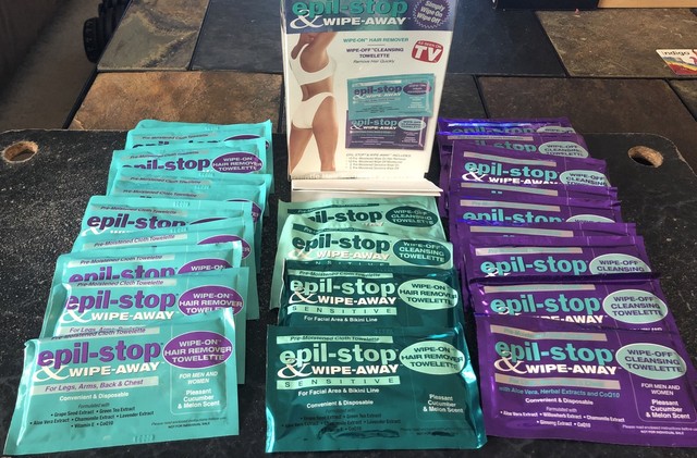 as Seen on TV Epil-Stop & Wipe Away Hair Remover Kit for sale online | eBay