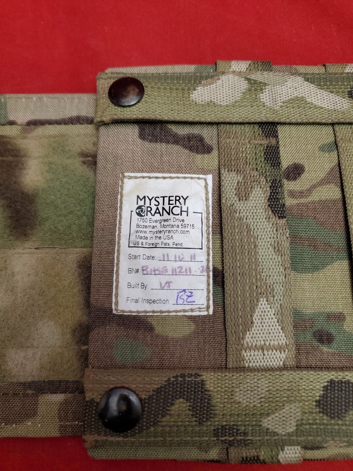 Mystery Ranch Ruck Base Frame Waist Belt Multicam Medium - Mint ...