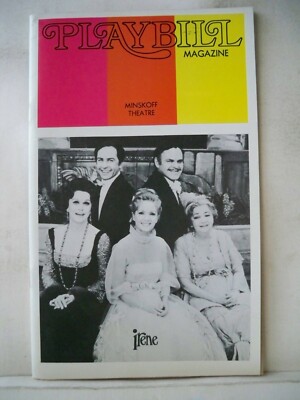 IRENE Playbill DEBBIE REYNOLDS / PATSY KELLY / CARRIE FISHER / RON ...