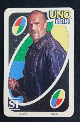 2017 Stranger Things Uno Flip! Card Jim Hopper Wild Card | eBay