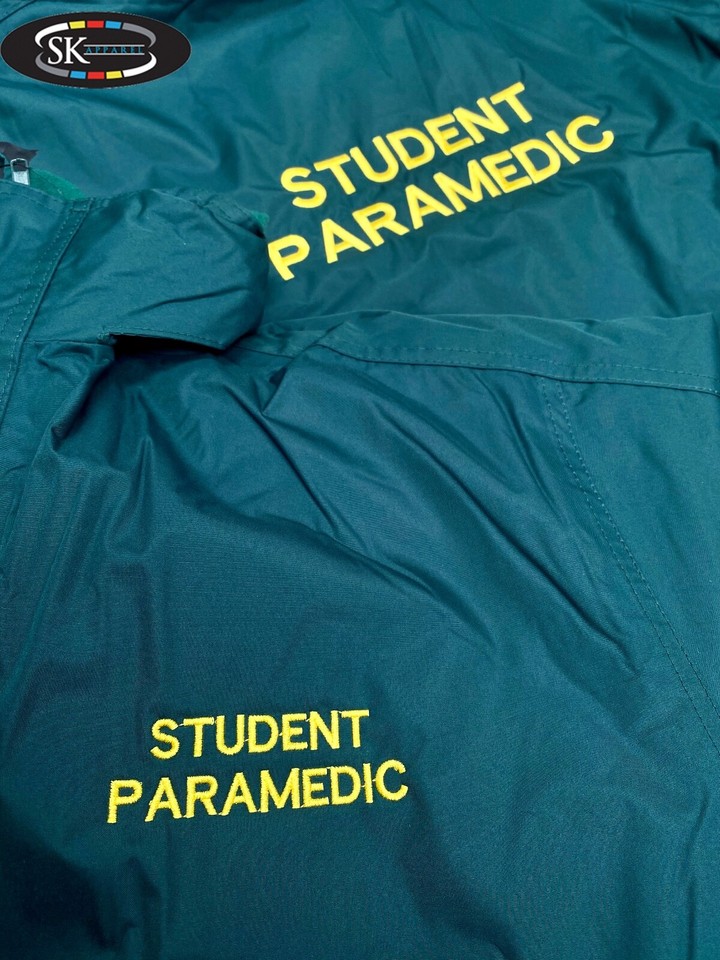 Ambulance Bodywarmer Gilet Bottle Green Printed Medic First Aid Jacket ...