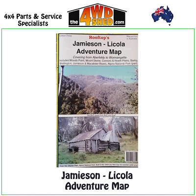 Rooftops Jamieson Licola Adventure Map 1:100 000 | eBay Australia