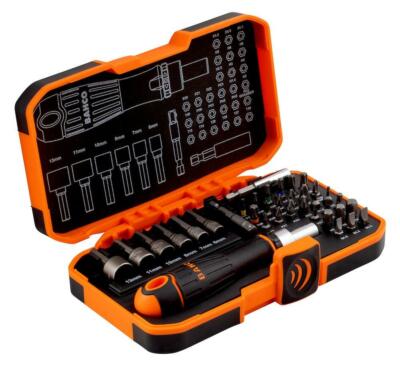 Bahco 59/S36BCR 36 Piece Ratchet Screwdriver Nut Runner & Bit Set PH/PZ ...