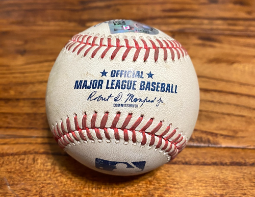 Yoan Moncada Angels Game Used Baseball 8/30/2025 v Astros Arrighetti ...
