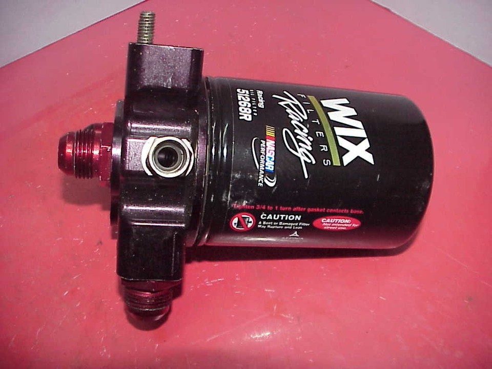 C & R Remote Oil Filter with Diverter Valve & New Wix 51268R Oil Filter ...