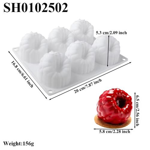 Raspberry Design Food Grade Silicone Cake Mold Mousse Mould Chocolate ...