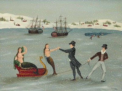Mermaids on Ice : Ralph Eugene Cahoon Jr. : 13X19 Archival Art Print | eBay