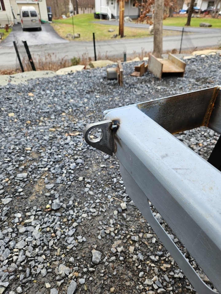 4PK Steel trailer ramp tabs weld-on sliding trailer ramp brackets 3/8 ...