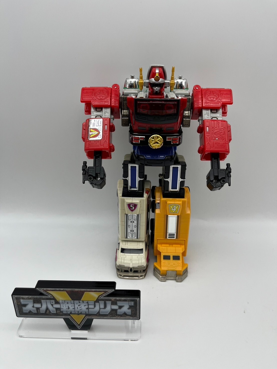 BANDAI Power Rangers Lightspeed Rescue GoGoFive DX Victory Robo ...