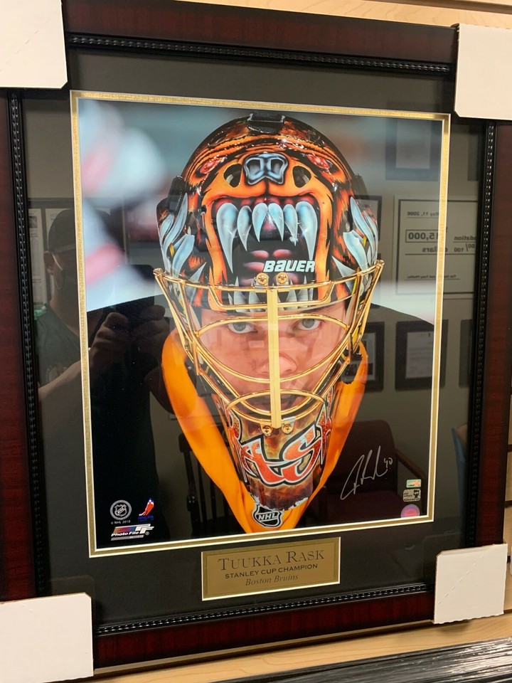 Tuukka Rask Signed Autographed Photo Custom Framed to 24x20 Boston ...
