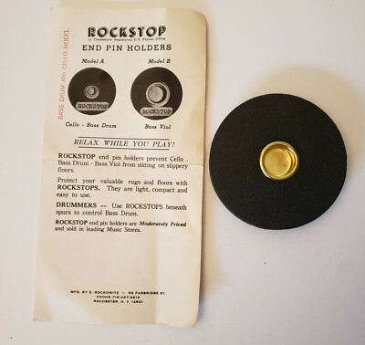 Rockstop End Pin Holder Stop for Cello and Brass Drum w/manual | eBay