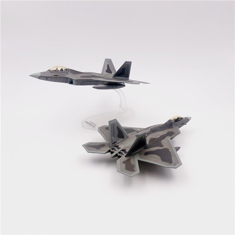 1:100 Alloy Diecast Military Model USAF F-22 Raptor Fighter Aircraft ...