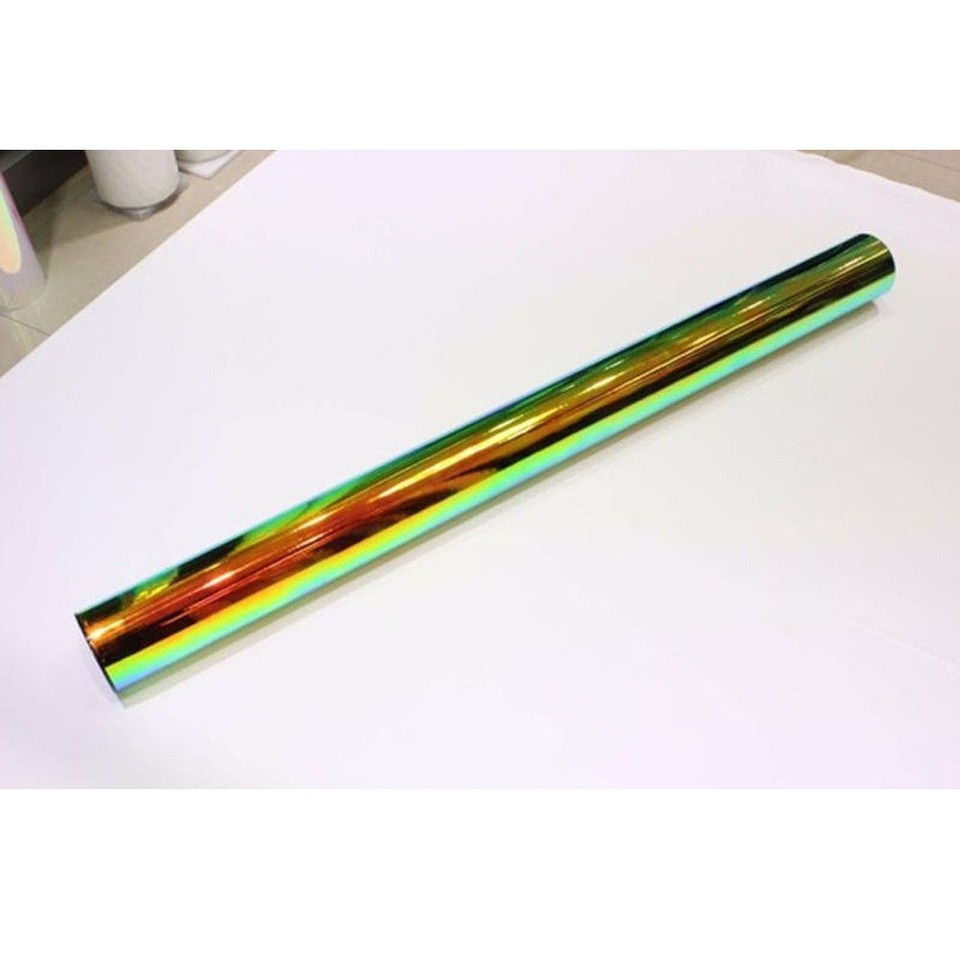 53"x29.5" Holographic Rainbow Neo Chrome Car Vinyl Wrap Bubble Free ...