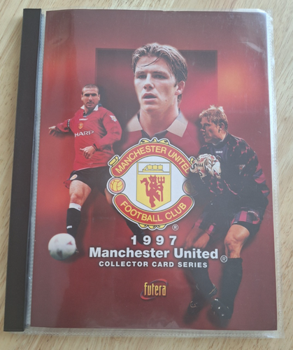 RARE FUTERA 1997 MAN UTD COMPLETE 100 CARD SET IN ORIGINAL ALBUM- inc ...