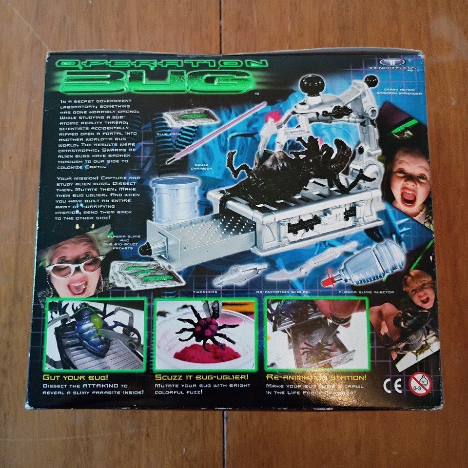 New Operation Bug Scuzz Bugz Dissection Kit 1999 TRENDMASTERS Figure ...