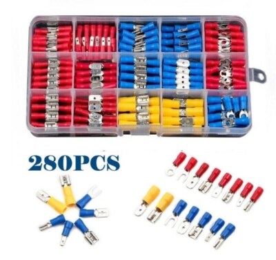 280Pcs Car Wire Assorted Insulated Electrical Terminals Connectors ...