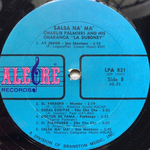 Charlie Palmieri Y Su Charanga La Duboney VIII Salsa Na Ma ALEGRE LPA ...