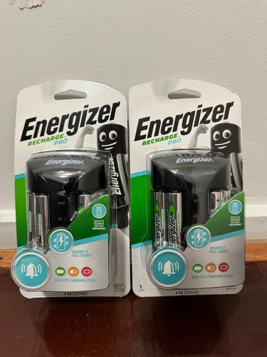 ENERGIZER RECHARGE PRO WITH 4 AA BATTERIES (2 PACKS) - NEW & AUSTRALIAN ...
