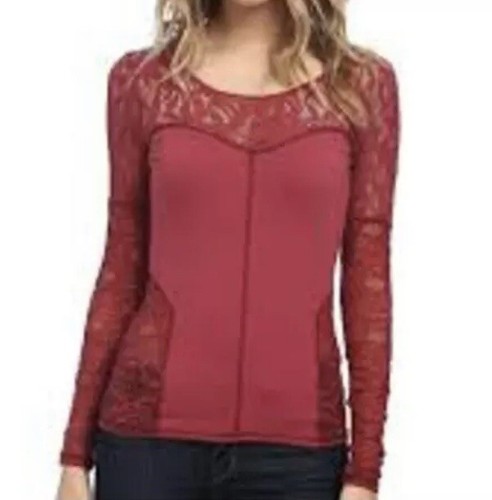 FREE PEOPLE "SWEET THANG" TOP IN RED. Size M | eBay