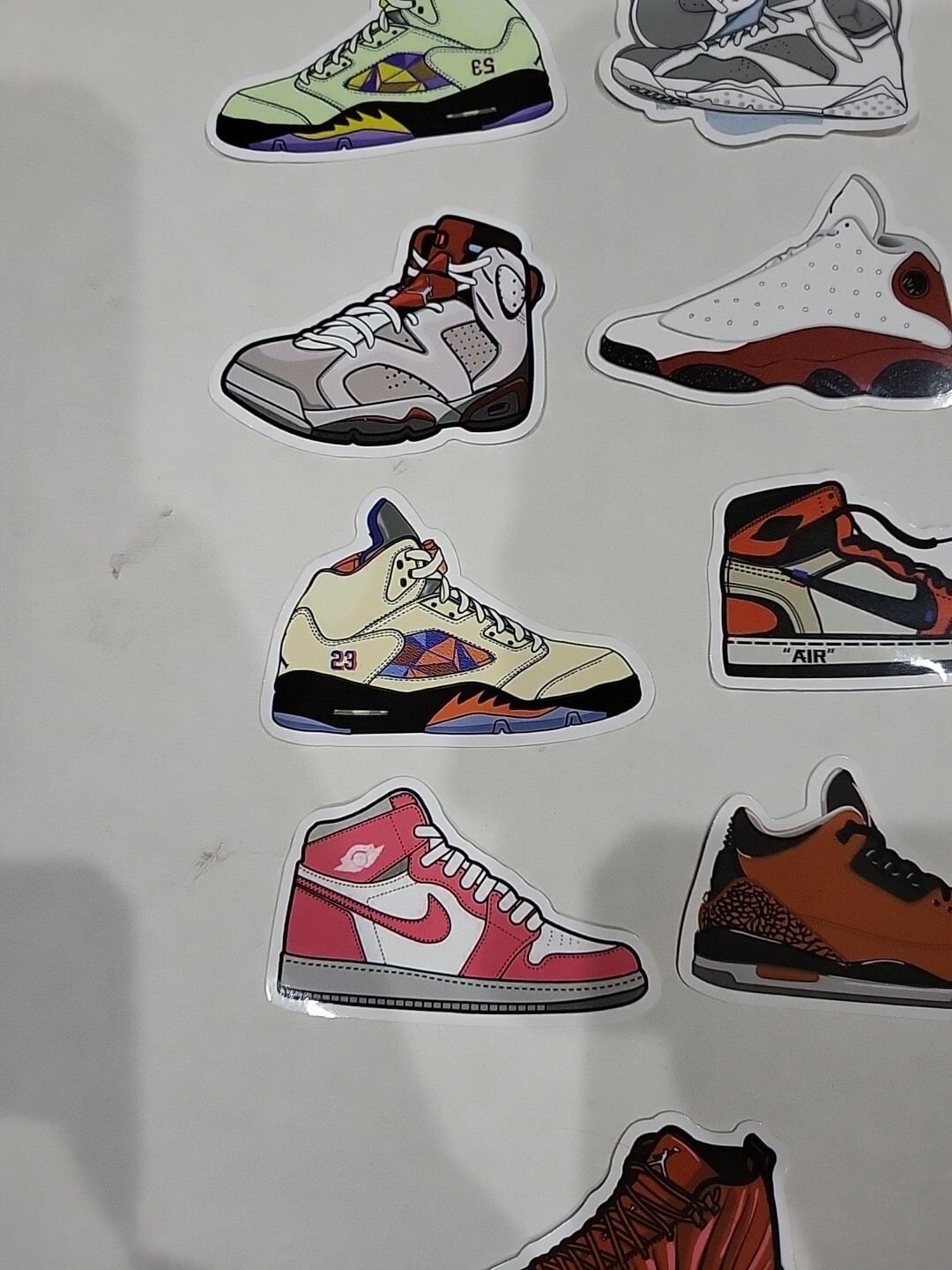 AIR JORDAN DECAL STICKER NIKE SNEAKER KICKS Lot Of 14 Laptop Water ...