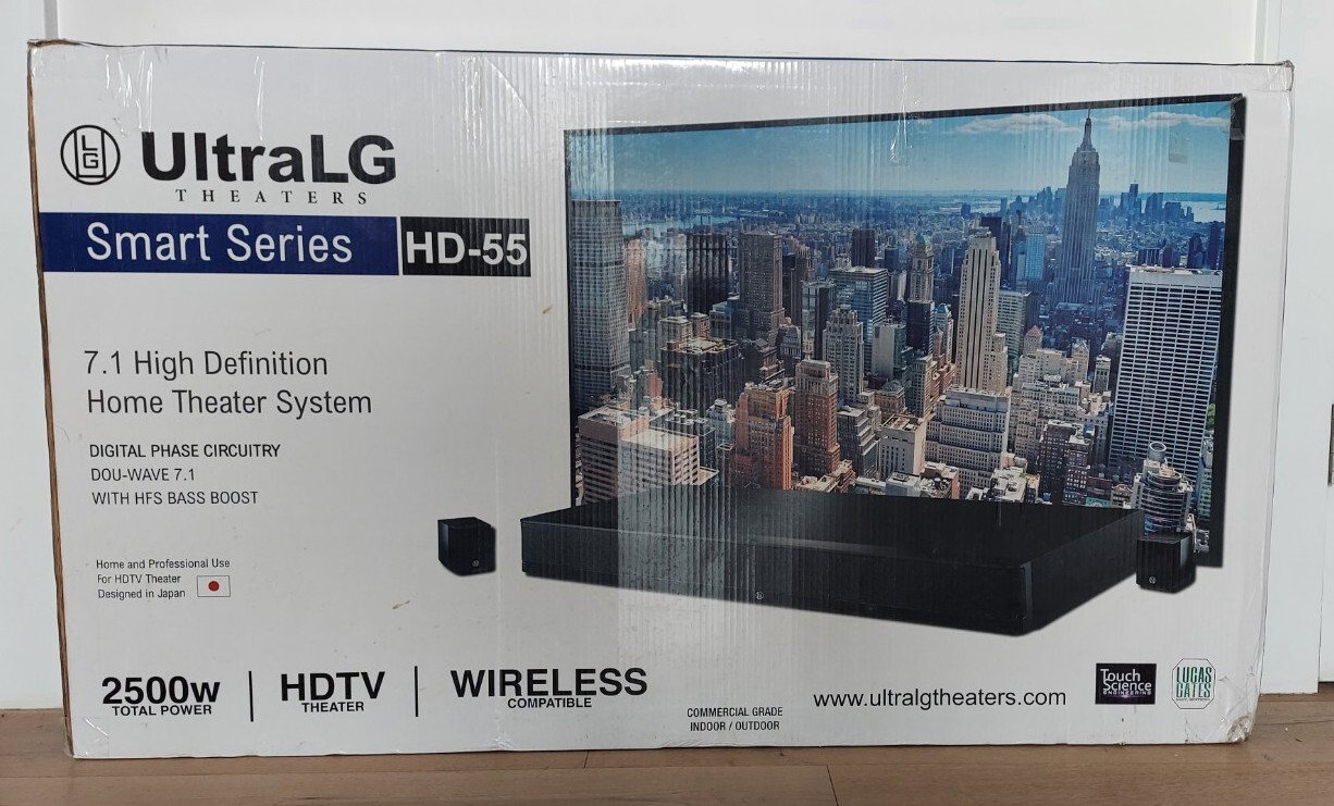 NIB! Ultra LG HD-55 7.1 High Definition Home Theater, flat screen TV ...