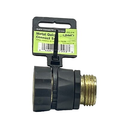 Orbit Heavy Duty Metal Quick Connect Aluminum for Garden Hose Pressure ...