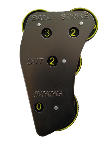 Umpire Clicker Indicator Baseball Pitch Counter 4-Dial Ball Strike ...