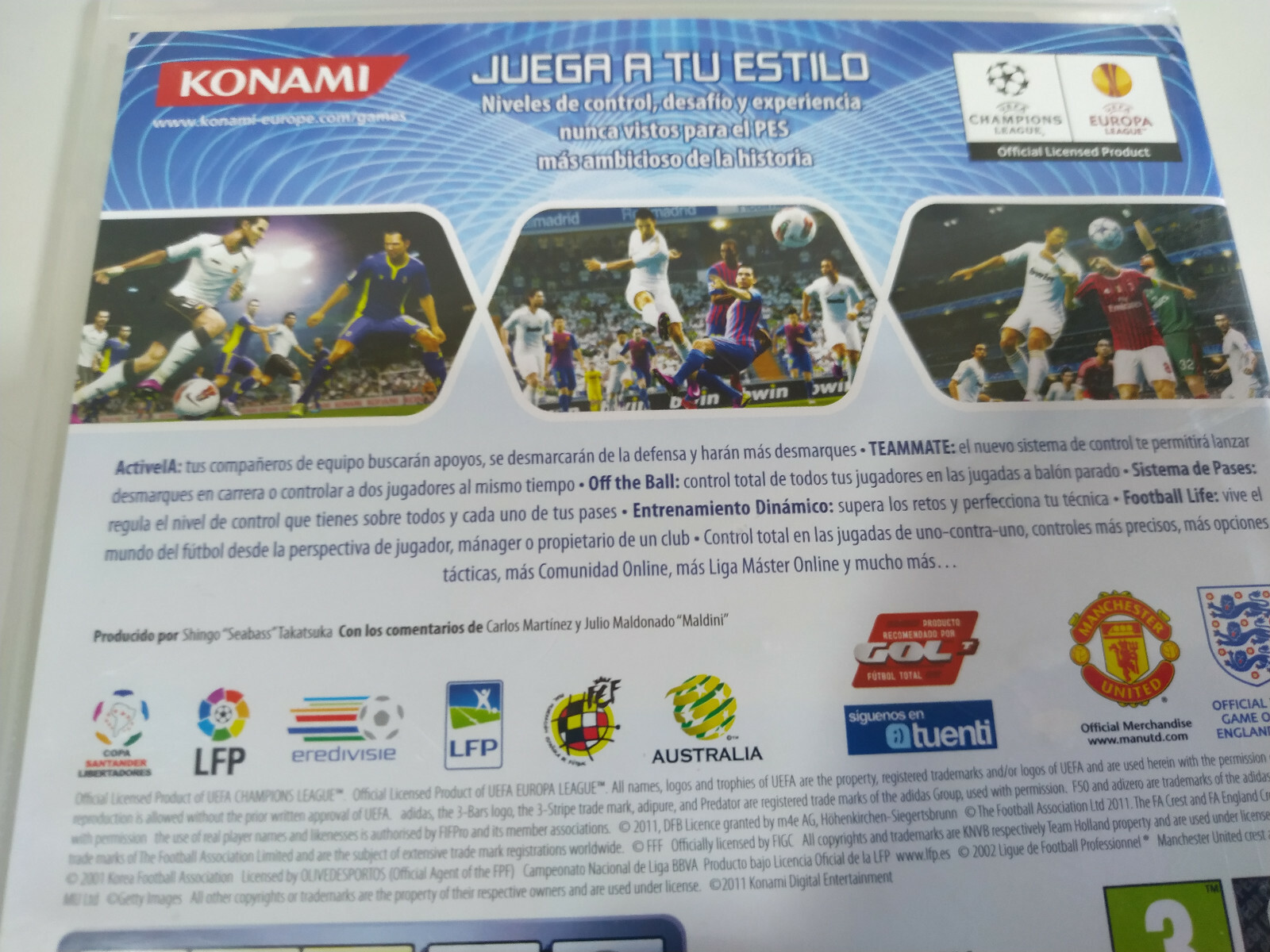 Pes 2012 Pro Evolution Soccer Ronaldo - juego PLAYSTATION 3 PS3 sony ...