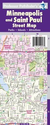 MINNEAPOLIS AND ST PAUL STREET MAP By Hedberg Maps & Hedberg Maps ...