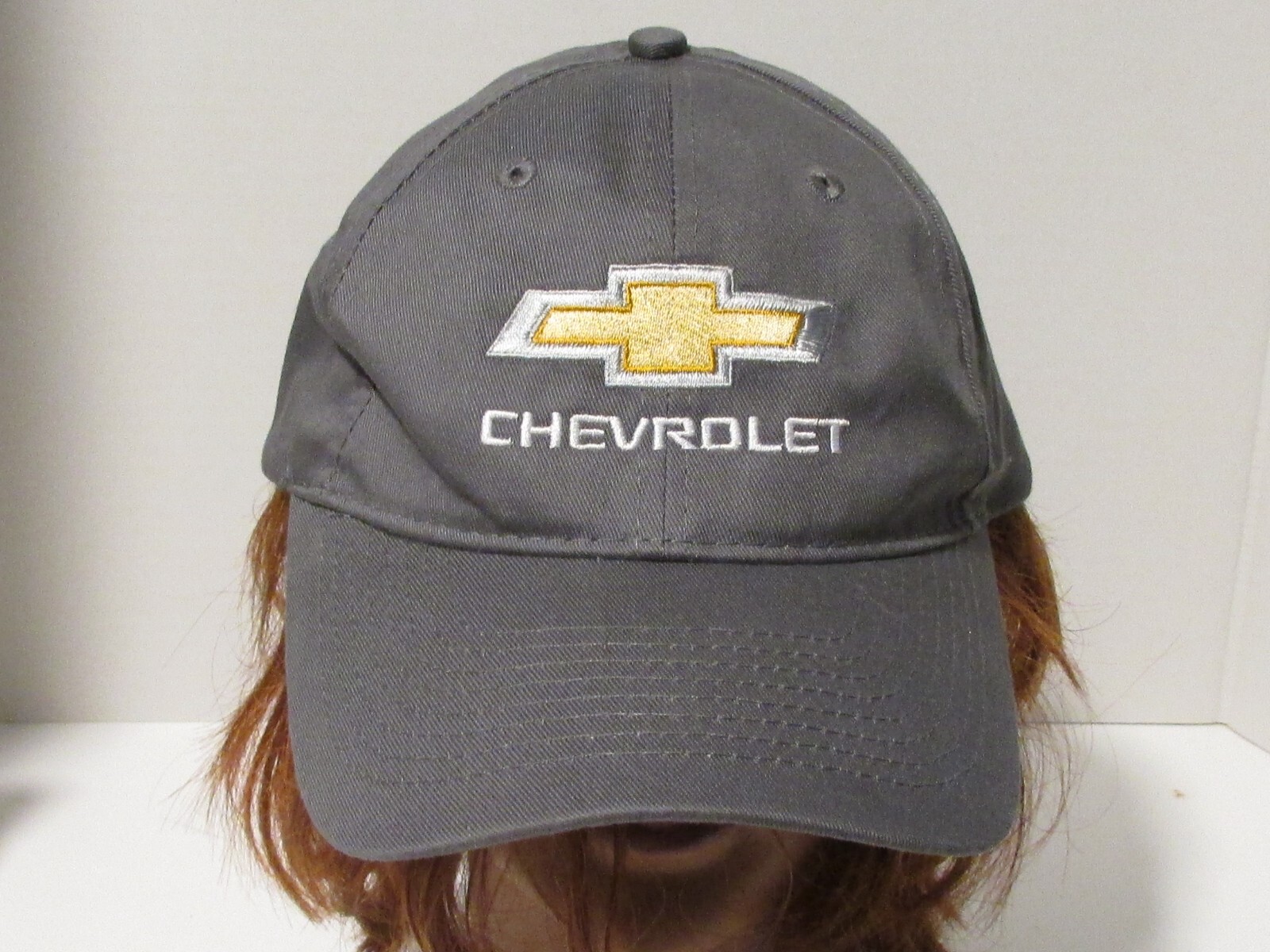 Chevrolet Logo Grey Cloth Back Hat - Gem