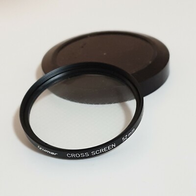 IZUMAR 52mm CROSS SCREEN FILTER LENS WITH HOYA LENS CASE Made In Japan ...