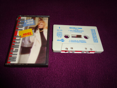 CASSETTE TAPE MICHELE TORR / ADIEU /DISC AZ AZ/ C478 / CHANSON POP ...