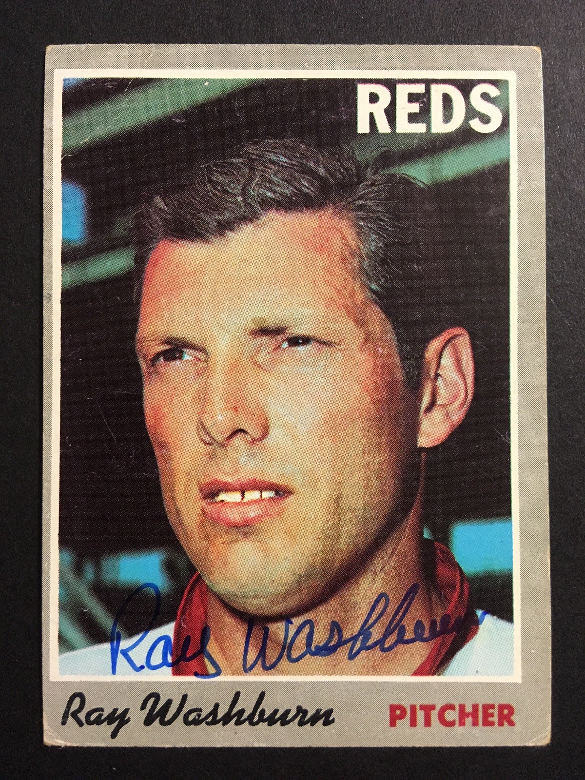 Ray Washburn Reds Signed 1970 Topps Baseball Card #22 Auto Autograph 1 ...