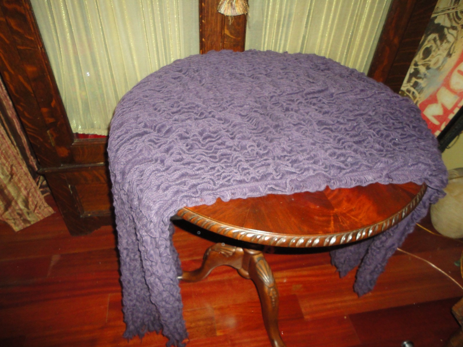 MAX STUDIO HOME AMETHYST PLEATED RUFFLED THROW BLANKET 50 X 60 ACRYLIC ...