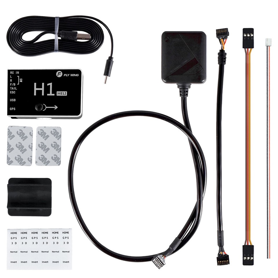 FLY Wing H1 6CH Flybarless RC GPS Flight Control Gyro System for FW450L ...