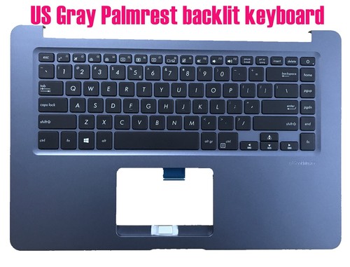 US Gray Palmrest backlit keyboard for Asus K510U/F510U/X510U/S510U ...