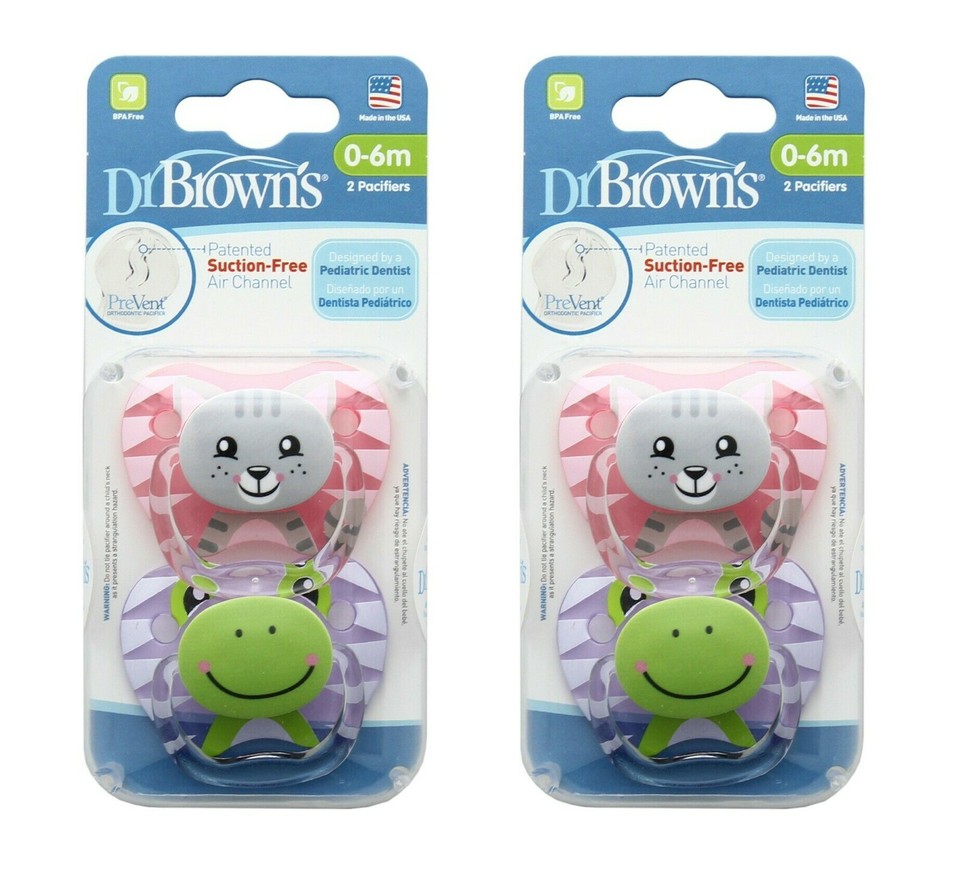 Dr. Brown's Baby Pacifier, PreVent Classic Orthodontic Pacifier Infant ...