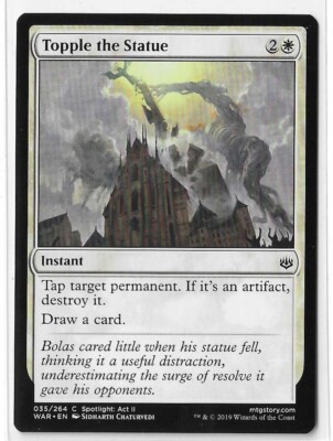 MTG Topple the Statue War of the Spark (WAR) Common Magic Card #035/264 ...