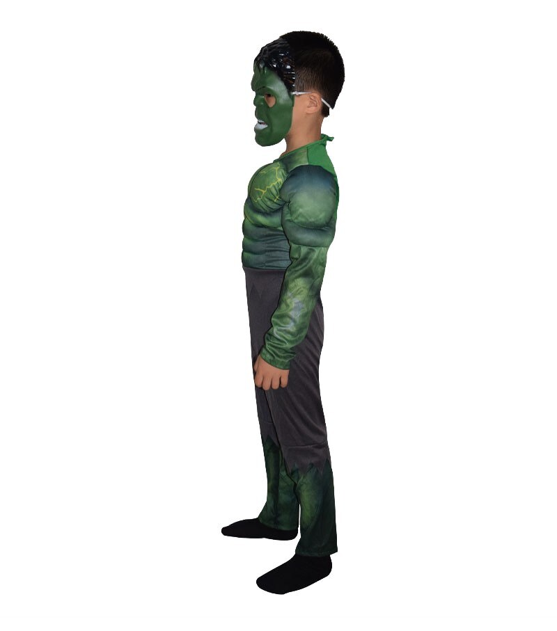Boys Hulk Muscle Cosplay The Avengers Costume Fancy Dress Halloween ...