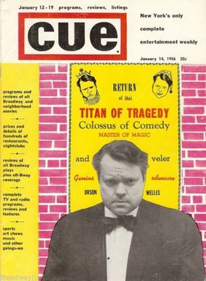 ORSON WELLES Mercury Theatre's "KING LEAR" Marc Blitzstein 1956 "CUE ...