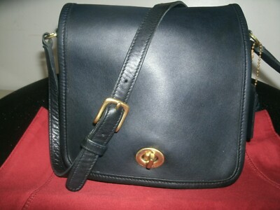 Coach Legacy No. 9076 Vintage Blue Iconic Leather Flap Companion ...