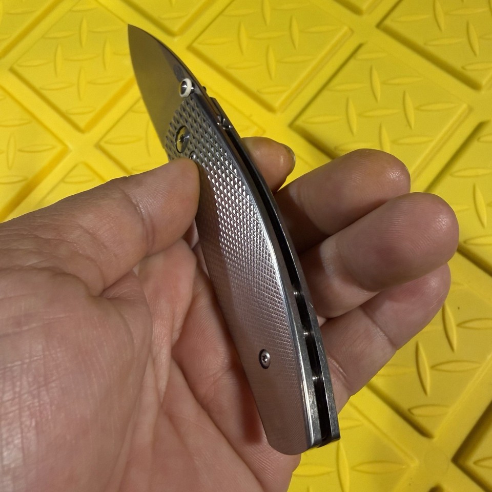 NEUTRON 2 Linerlock 20CV Blade Titanium TRM Knife Lizard Skin 3D ...
