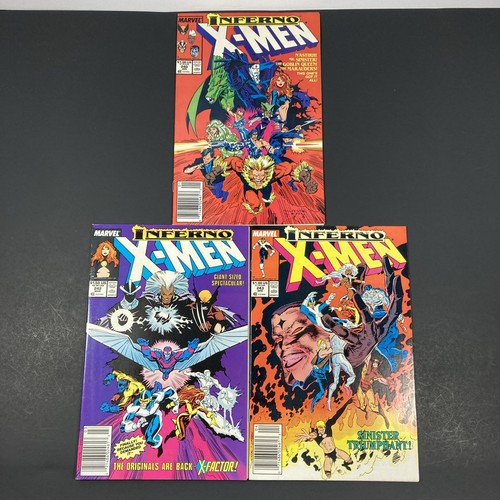 Uncanny X-Men Inferno #240 #242 #243 Lot of 3 Comics, 1988 | eBay