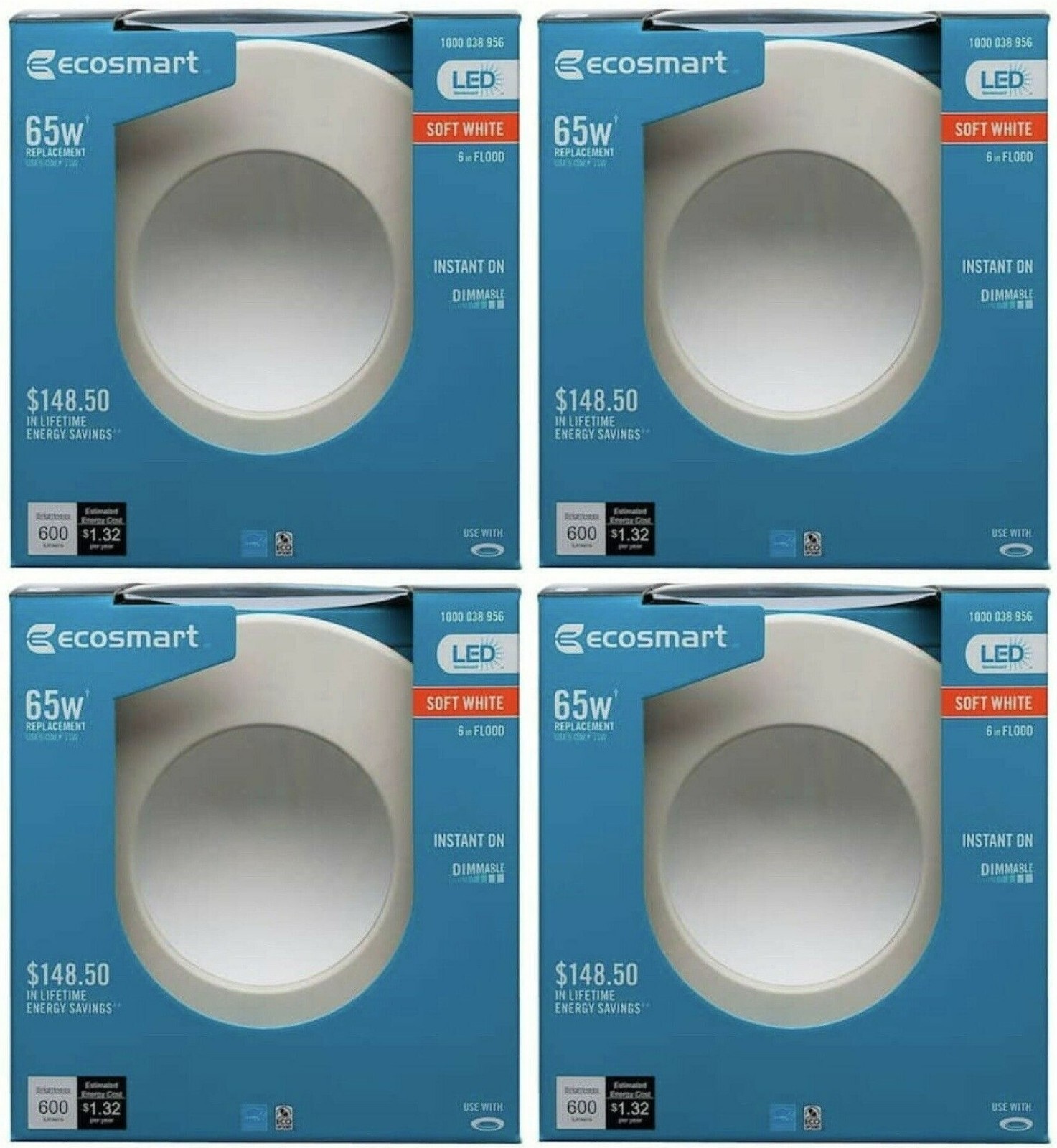 Ecosmart 65w Equivalent Soft White Dimmable LED Br30 Indirect Recessed ...