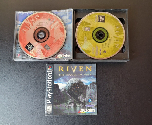 Riven: The Sequel to Myst PlayStation 1 PS1 complete All 5 Discs ...