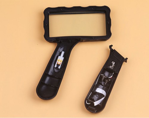 Square Lens Handheld Magnifying Glass with LED Light for Reading ...