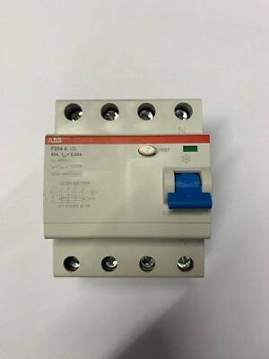 ABB F204A-63/0,03A FI-Schutzschalter, Typ A, 4-polig (2CSF204101R1630 ...
