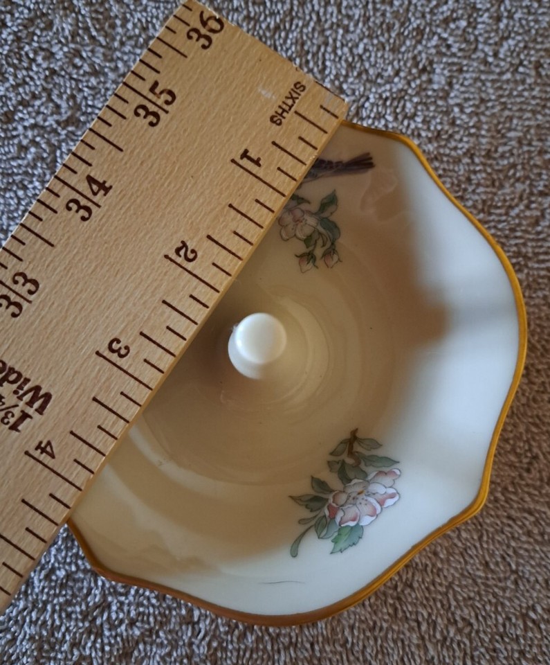 Vtg Lenox Serenade Ring Jewelry Trinket Holder Porcelain Bird Flowers Gold Trim | eBay