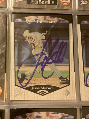 JASON MAXWELL AUTOGRAPHED SIGNED 1998 SP TOP PROSPECTS CARD CUBS COA | eBay