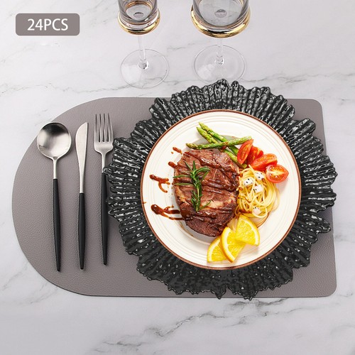 24pcs Reef Charger Plates Round Dinnerware Plate Dinner Plate Tableware ...
